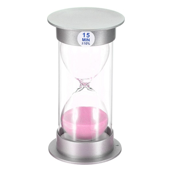 15 Minute Sand Timer, Sandy Clock Count Down Sand Glass, Pink Sands ...