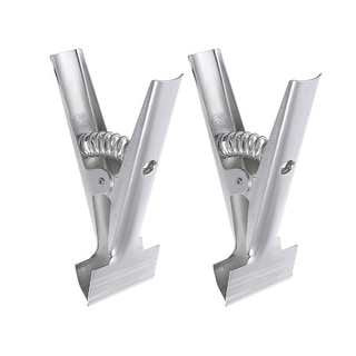 2pcs 170x65mm Strong Cloth Clamp Stainless Steel Hand-held Wide Jaw ...