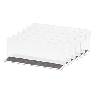 L Type Dividers, PVC Clear Separator with Magnetic Strip 6Pcs - Bed ...