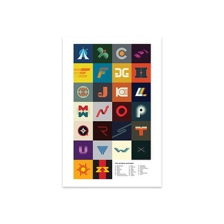 Science Alphabet Print On Acrylic Glass by 2046 Design - Bed Bath ...