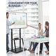 Mobile TV Cart for 42-86" Screens, Height Adjustable, Portable Floor ...