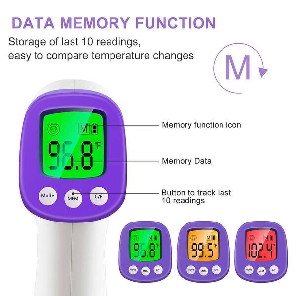 forehead thermometer different readings