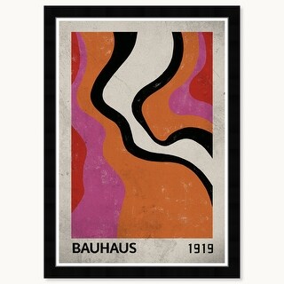 Wynwood Studio Bauh Flow Framed Retro Colorful Abstract Prints - Bed ...