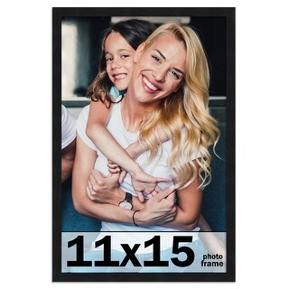 11x15 Frame Black Picture Frame - Complete Modern Photo Frame Includes ...