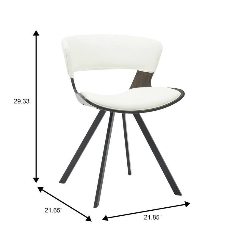 Zephyr 5-piece Dining Set: 47" Starburst Ash Wood Table & 4 Upholstered ...