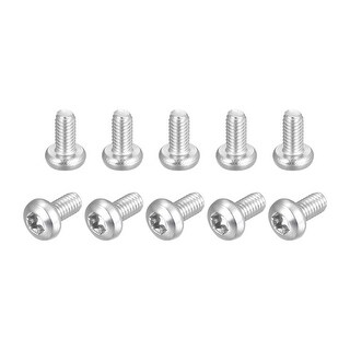 M4x8mm Torx Security Machine Screws, 20pcs 316 Stainless Steel Pan Head Screw - Silver - Bed ...