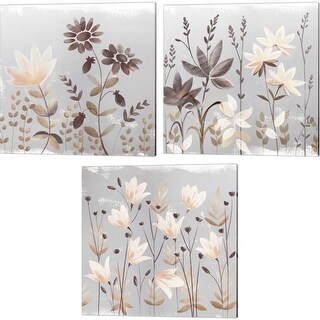 Northern Lights 'Soft Nature Cream' Canvas Art (Set of 3) - Bed Bath ...