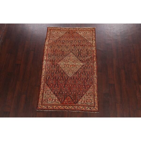 Pre-1900 Antique Sarouk Farahan Persian Area Rug Wool Handmade - 3'11 ...