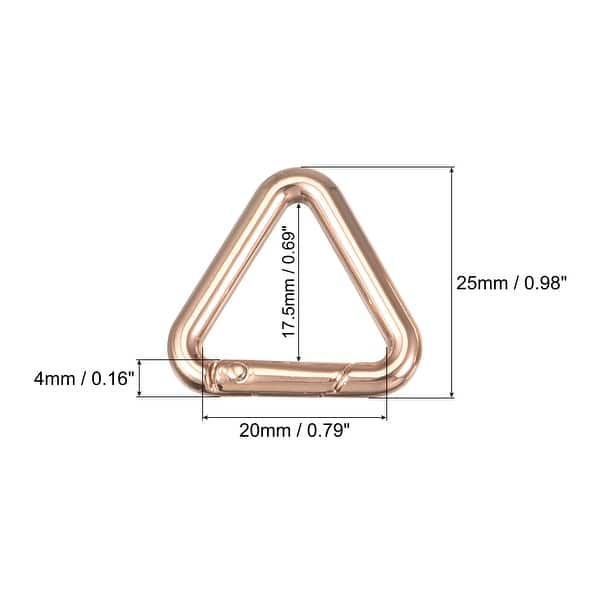 Triangle Key Ring Spring Snap Clip Keychain Kettle Buckle - Bed Bath ...