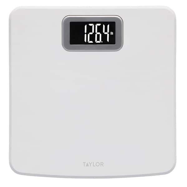 Taylor Digital Scale for Body Weight, High 400 LB Capacity, White - Bed ...
