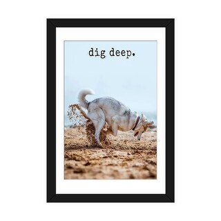 iCanvas "Dig Deep - Realistic" by Dog is Good and Cat is Good - Bed ...