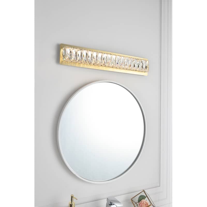 Madelyn Integrated LED Wall Sconce in Gold - Bed Bath & Beyond - 30105765