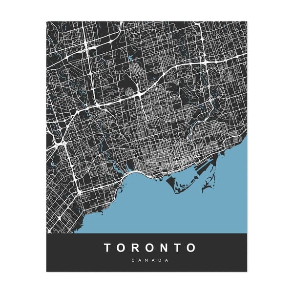 Toronto Ontario Canada Toronto Canada City Map Maps Art Print/Poster ...