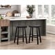 Transitional Design Bar Stools Set of 2pcs (No Including Table) - Bed ...