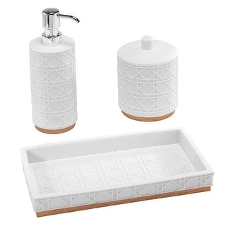 Nicole Miller Lena 3-Piece Vanity Set - 3 Pc Vanity Set - Bed Bath ...