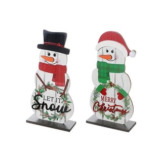LED Snowman Stand Decor - Multi - Bed Bath & Beyond - 40968528