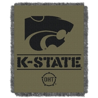 NCAA Kansas State Wildcats OHT Rank Jacquard Throw Blanket - Bed Bath ...
