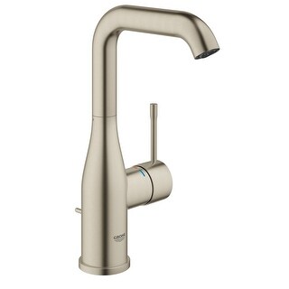 Grohe 23 486 Essence New Single Hole Bathroom Faucet with SilkMove and ...