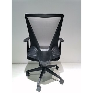 Cox Office Chair, Nylon Base Black, Fixed Armrest -Black / Smoke - Bed ...
