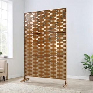 Outdoor & Indoor Privacy Screen Metal Privacy Screen 76" H×48" W - Bed ...