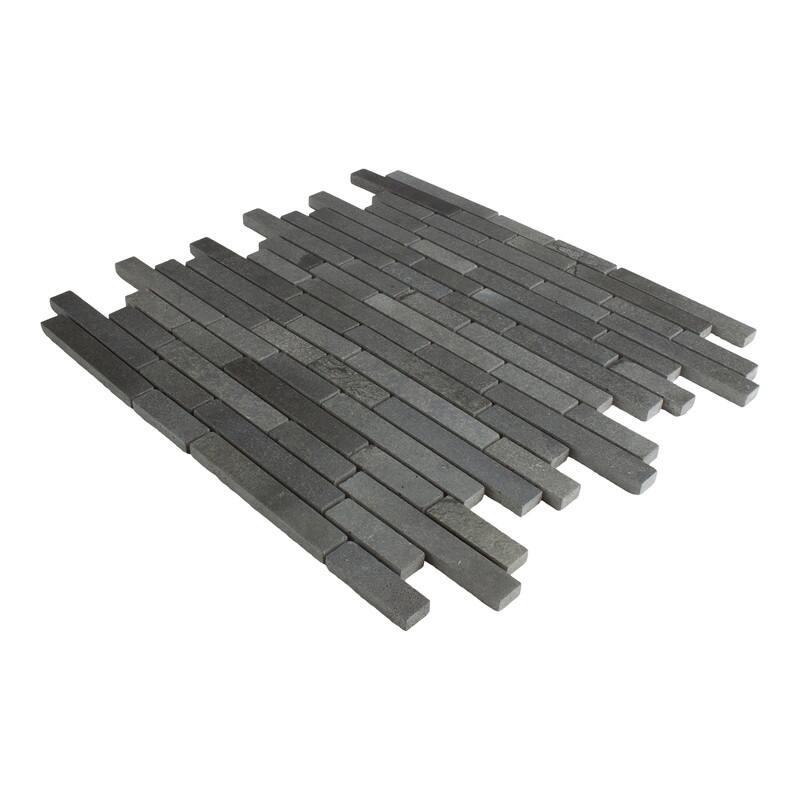 Giorbello Metropolitan Grey Piano Mosaic Tile (Case of 11 Sq. Ft ...