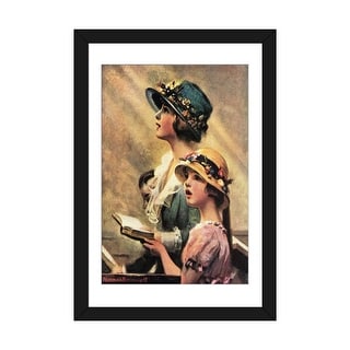 iCanvas "Mother and Daughter Singing in Church" by Norman Rockwell ...