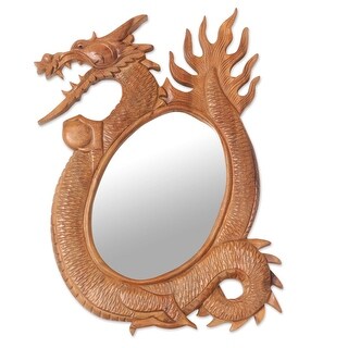 Handmade Dragon Reflection Mirror (Indonesia) - Bed Bath & Beyond ...