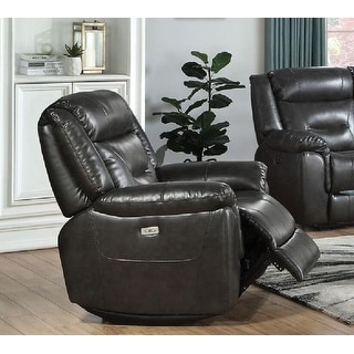 Leather Power Recliner with USB Charging - Bed Bath & Beyond - 38337778