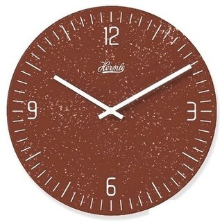 Round Metal Quartz Movement Wall Clock - 12" - Coffee Brown - Bed Bath ...