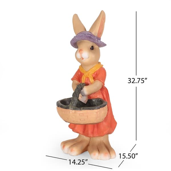 Rafter Outdoor Rabbit Garden Statue by Christopher Knight Home - 14.25 ...