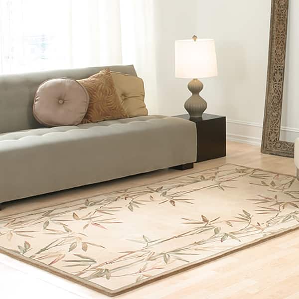 Domani Classics Hand-tufted Wool Bamboo Shoot Area Rug - Bed Bath ...