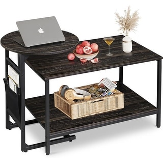 2 Hop 1 Design Nesting Coffee Table, Small Round and Rectangular Living ...