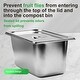 Kitchen compost bin with lid as indoor compost bin with stainless steel ...