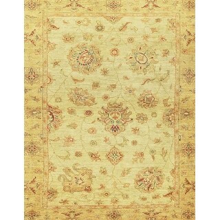 Ahgly Company Machine Washable Abstract Yellow Area Rugs - Bed Bath ...