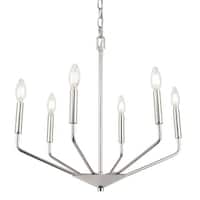 Elegant Lighting Enzo 6 Light 22" Wide Taper Candle Chandelier - Bed ...