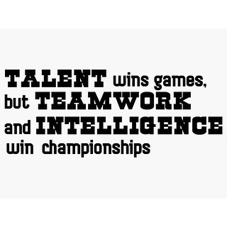 Large Teamwork Wall Decal. Personalized Vinyl Lettering Business. - Bed ...