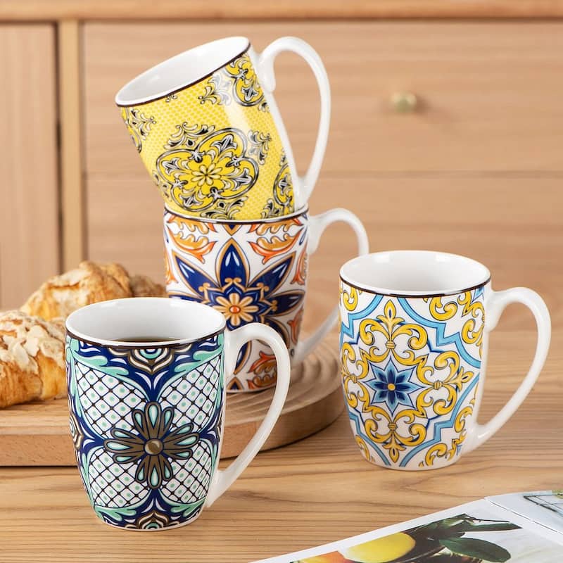 vancasso Bohemia 4-Piece Porcelain Coffee Mug 12Oz. - On Sale ...
