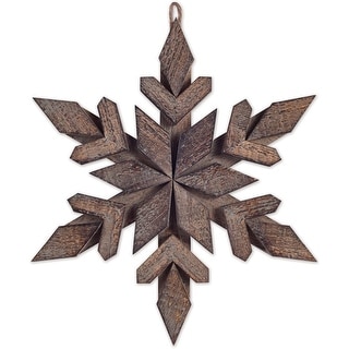 Brown Snowflake 14" -Set of 2 - Bed Bath & Beyond - 41232548