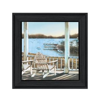 Harbor View 1 Black Framed Print Wall Art - Bed Bath & Beyond - 39738436
