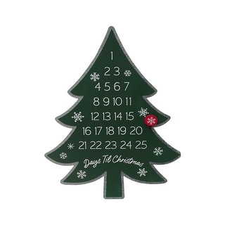 Christmas Tree Countdown Sign with Magnets,Advent Calendar Wall Decor ...