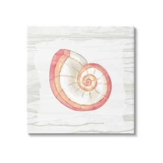 Stupell Patterned Nautilus Shell Canvas Wall Art Design by Anne Bailey ...