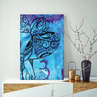 Sunset on Ganesh Abstract Design by Artist Sarah Wahl - 16"x20" Canvas ...
