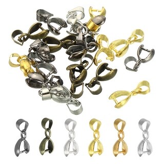 Pendant Bail Clips, 20Pcs Metal Pendant Clasp Buckle Multicolored - Bed ...