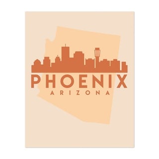 Phoenix Arizona Maps City Cityscape Coordinates Love Art Print/Poster ...