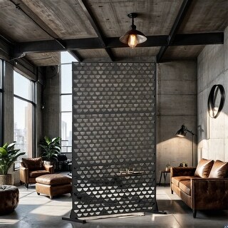 Freestanding Semi-Circular Shape Metal Privacy Screen for Room Divider ...