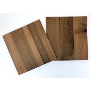Wood Wall Art Panels Set of 2 with Structure of Natural Wood for High ...