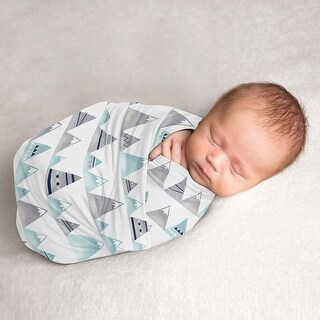 Mountains Collection Boy or Girl Baby Swaddle Receiving Blanket - Navy ...