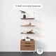 Nathan James Theo Open Shelf Industrial Bookcase with Drawers or Cabinets - Bed Bath & Beyond ...