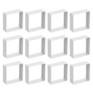 12pcs Metal Cookie Cutters Set, Aluminum Alloy Square Cookie Cutter ...