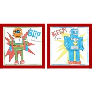 Jennifer Parker 'Toy Tin Robots' Framed Art, Set of 2 - Bed Bath ...